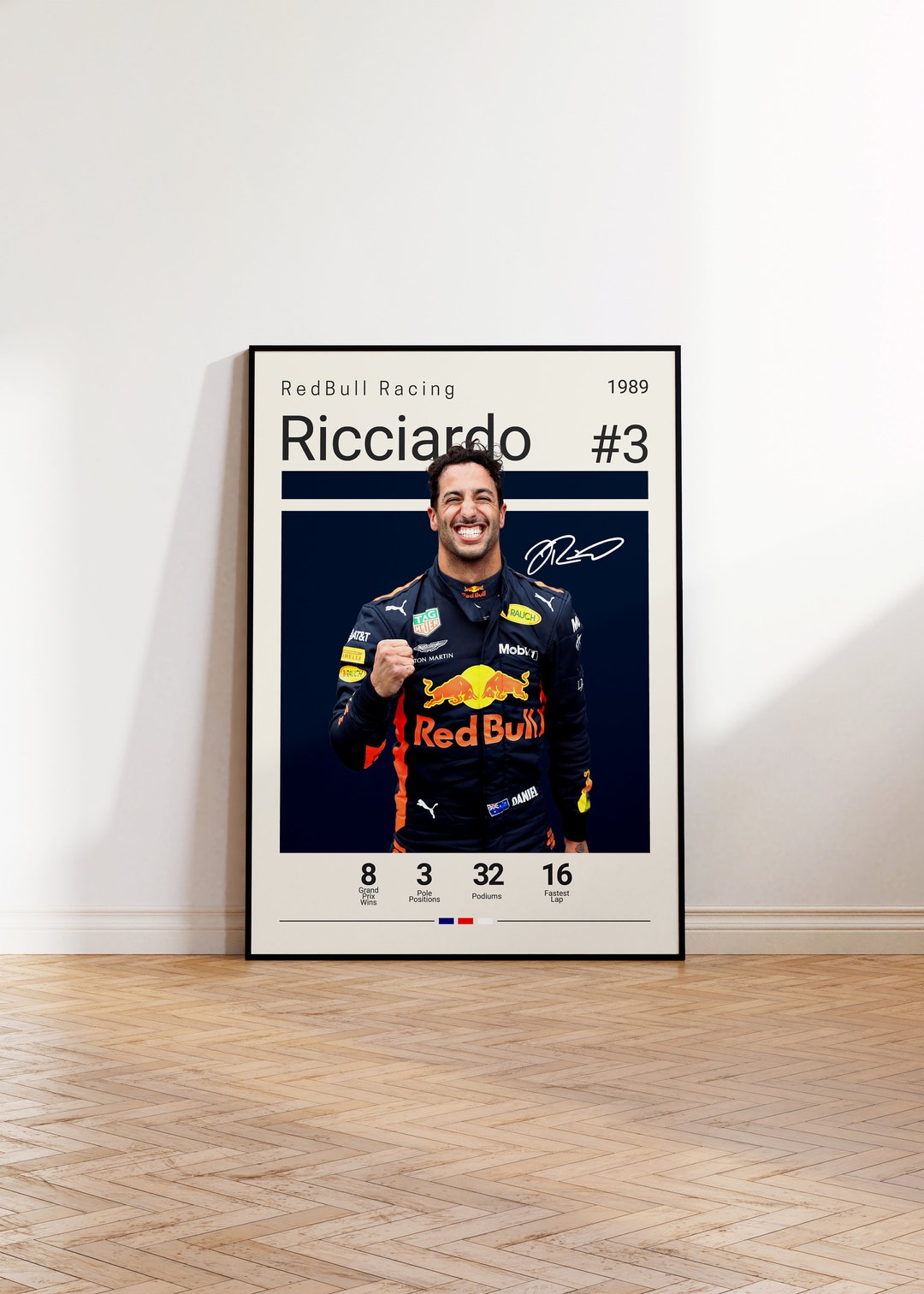Daniel Ricciardo Poster, F1 Racing Poster, F1 Fan Gift, Formular One ...