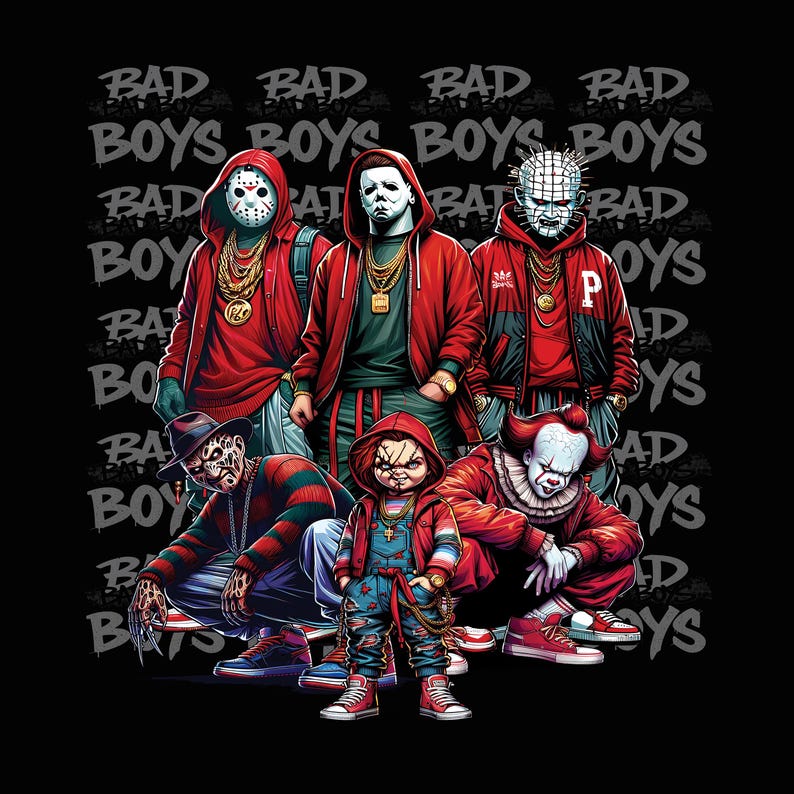 Slasher Villains PNG: Halloween Horror Squad Clipart (digital Download ...