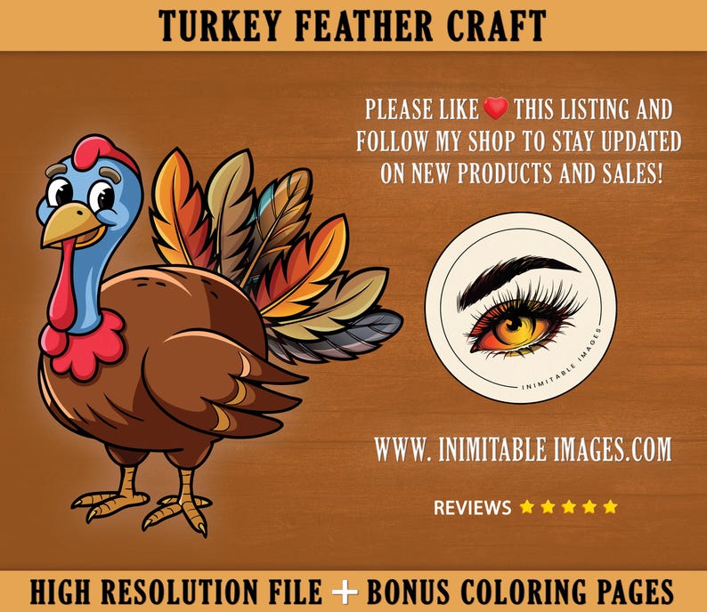 Turkey Feather Craft Thanksgiving Activity Kids Craft Senior Activity ...