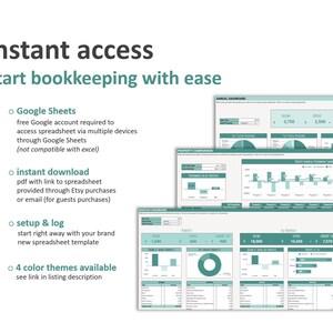 Easy Rental Property Bookkeeping Spreadsheet on Google Sheet, up to 10 Properties, Monthly ...