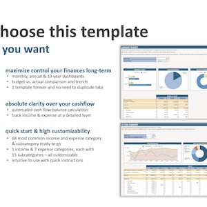 Premium Multi-year Budget Spreadsheet on Google Sheet, Budget Planner ...