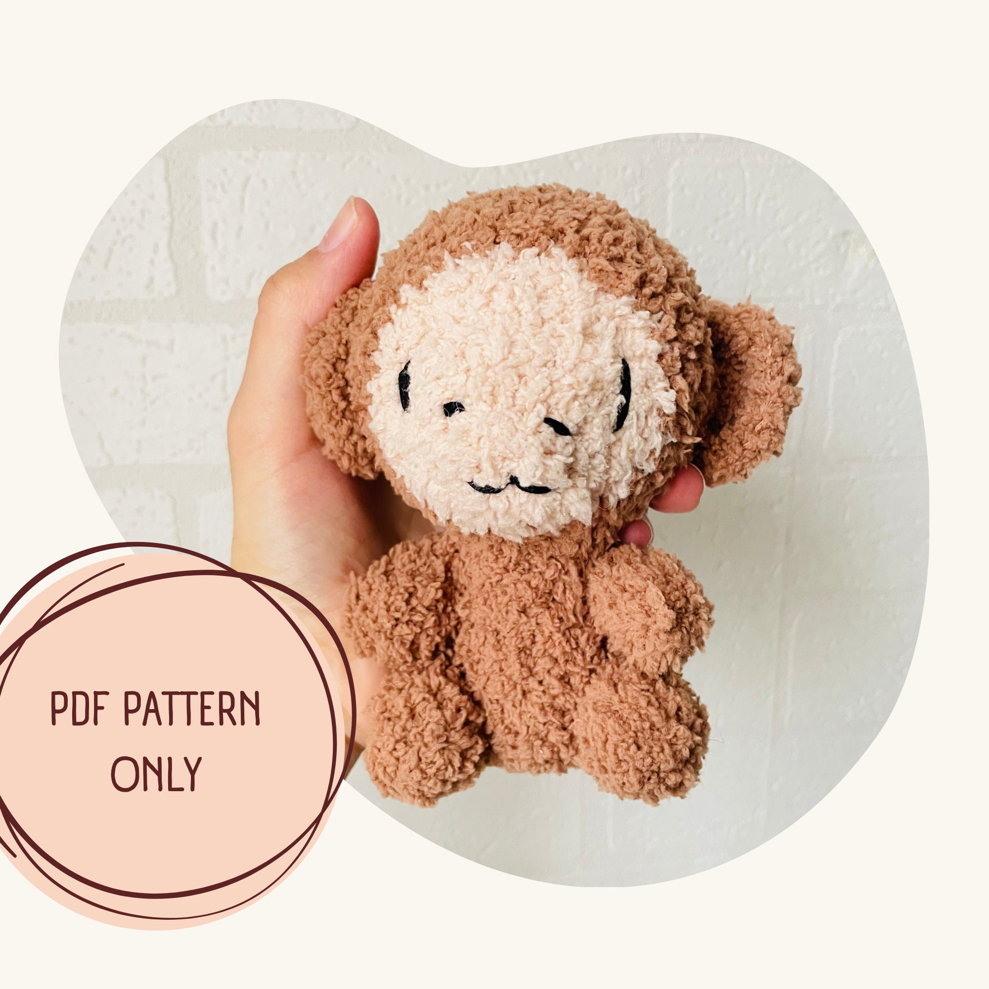 Amigurumi Monkey Crochet Pattern Cute Monkey Crochet Pattern and ...