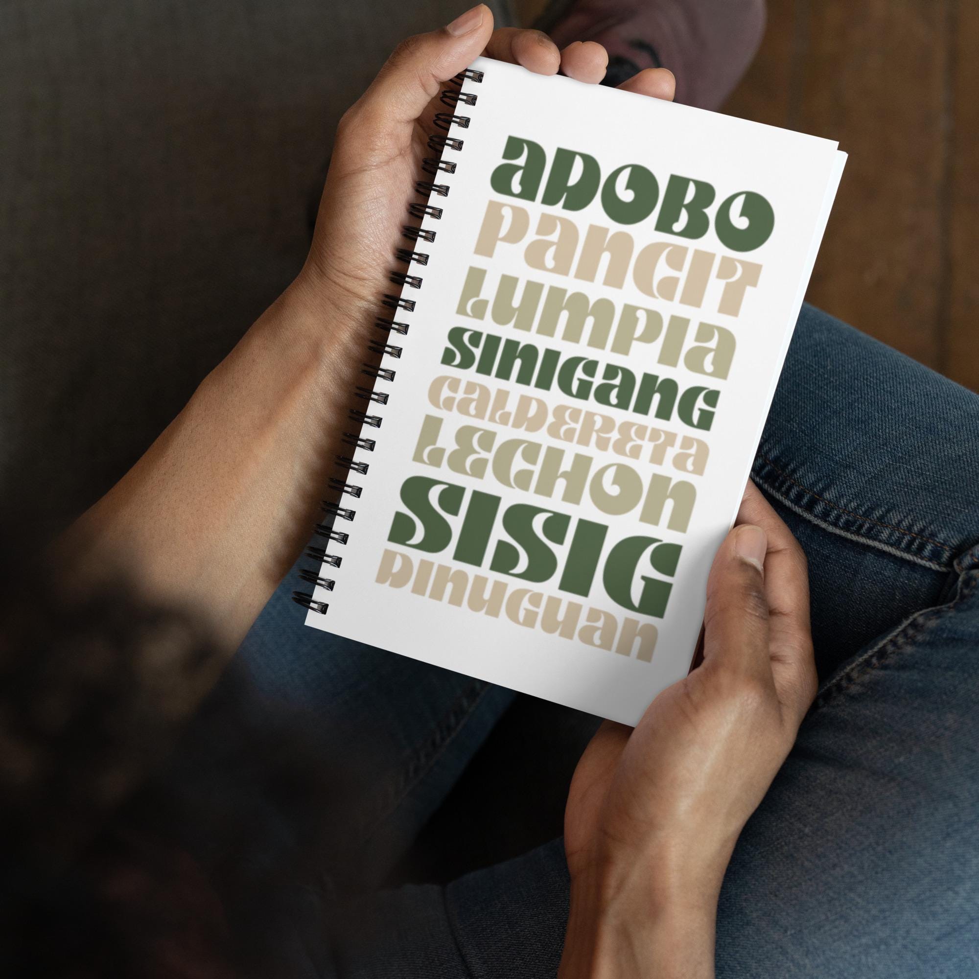 Filipino Food | Spiral Notebook - Etsy