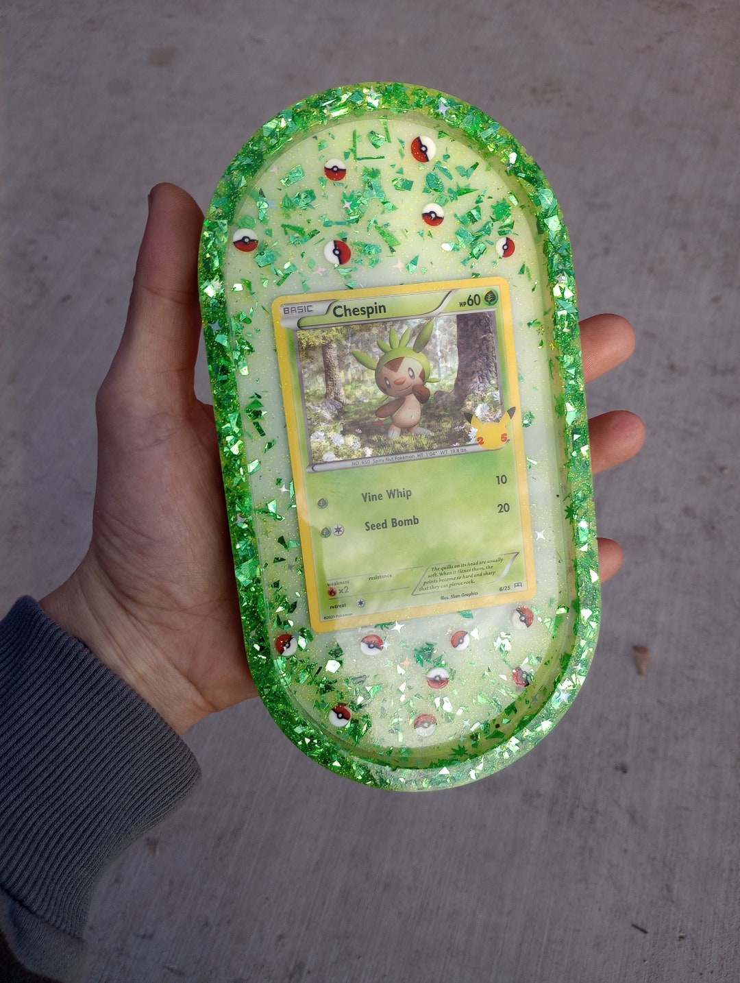 Holographic Pokemon Card Resin Tray - Etsy