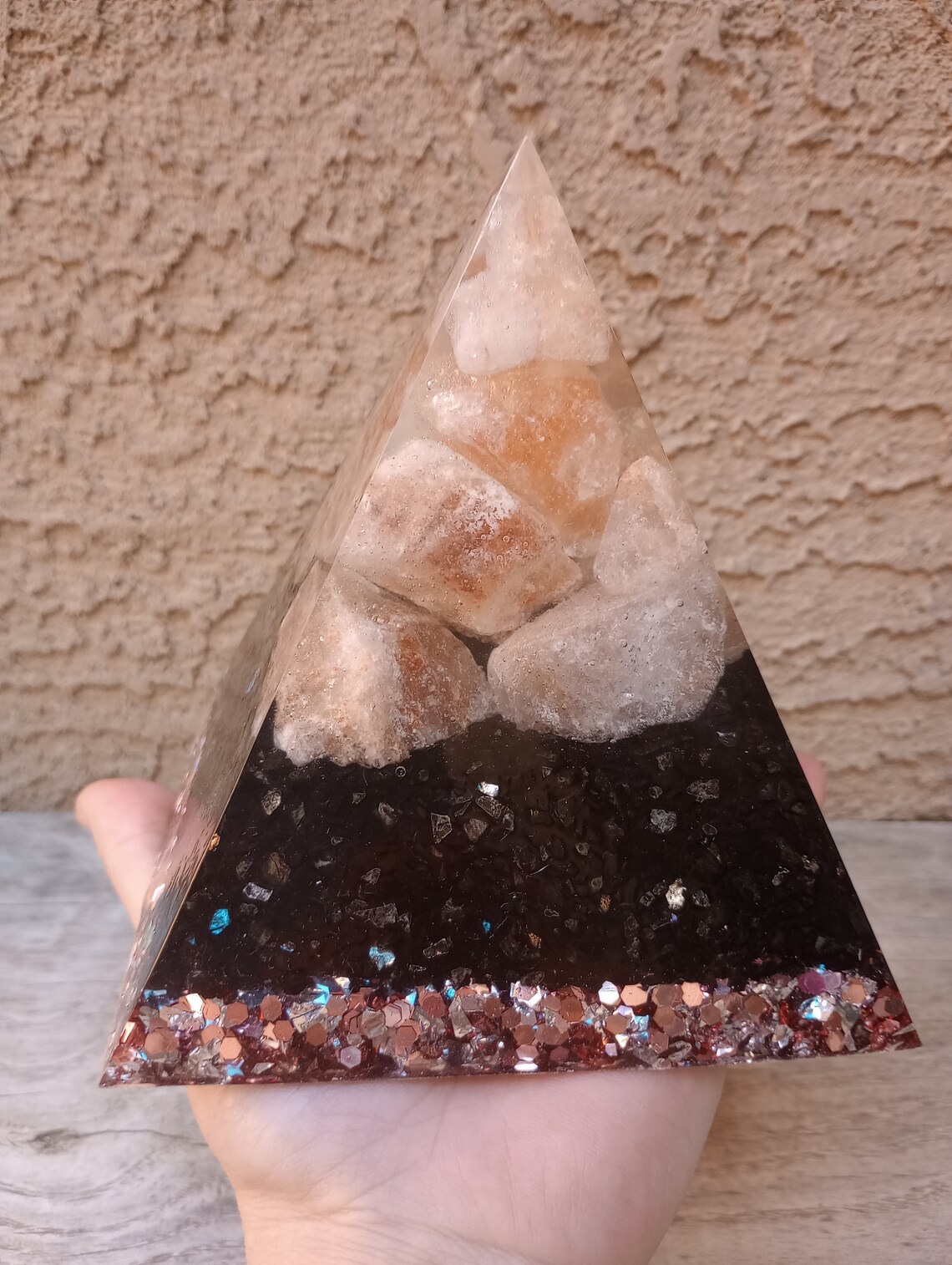 Giant Resin Himalayan Salt Pyramid - Etsy