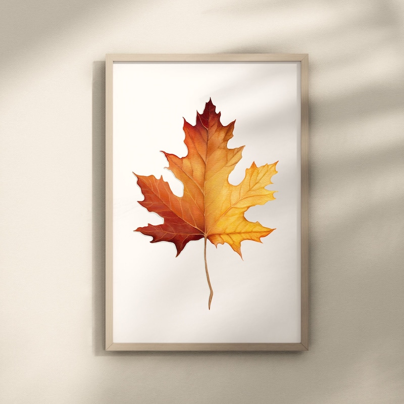 Fall Leaves Print - Etsy