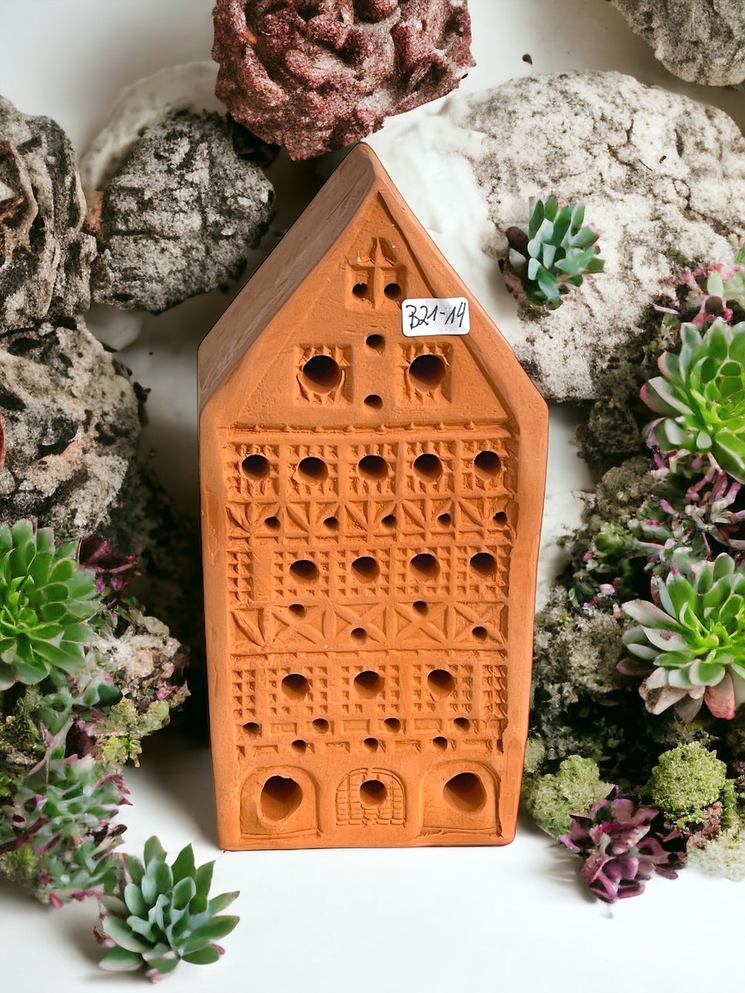 Bee Stone House With Nesting Passages, Wild Bee Nesting Aid ...