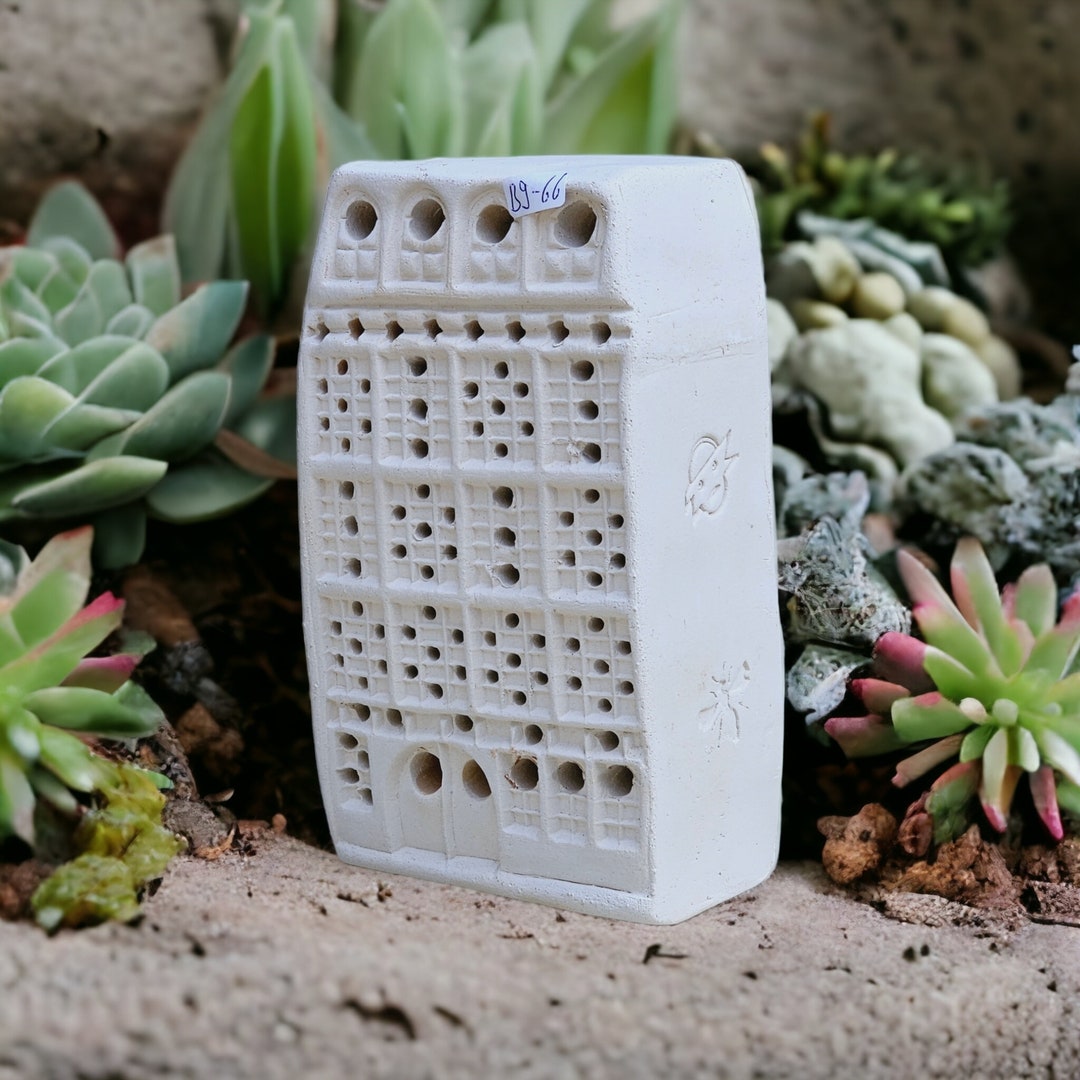 Bee Stone House With Nesting Passages Wild Bee Nesting Aid - Etsy