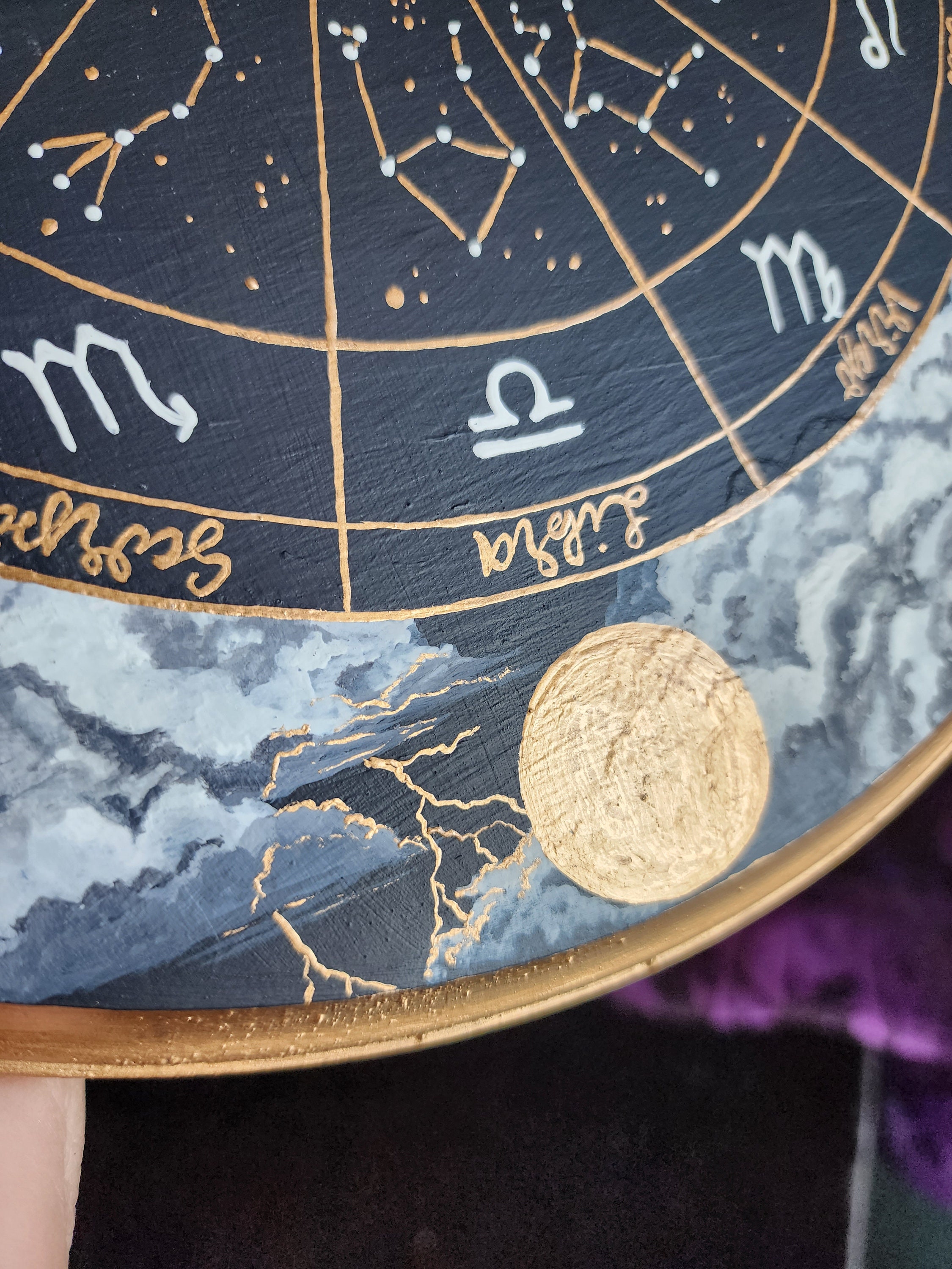 Custom Zodiac Moon Phase Plaque / Astrology Plaque / Witchy Gift Idea ...