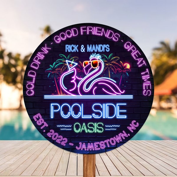 Pool Signs Personalized - Etsy