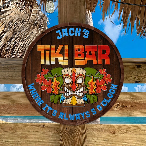 Tiki Bar Sign - Etsy