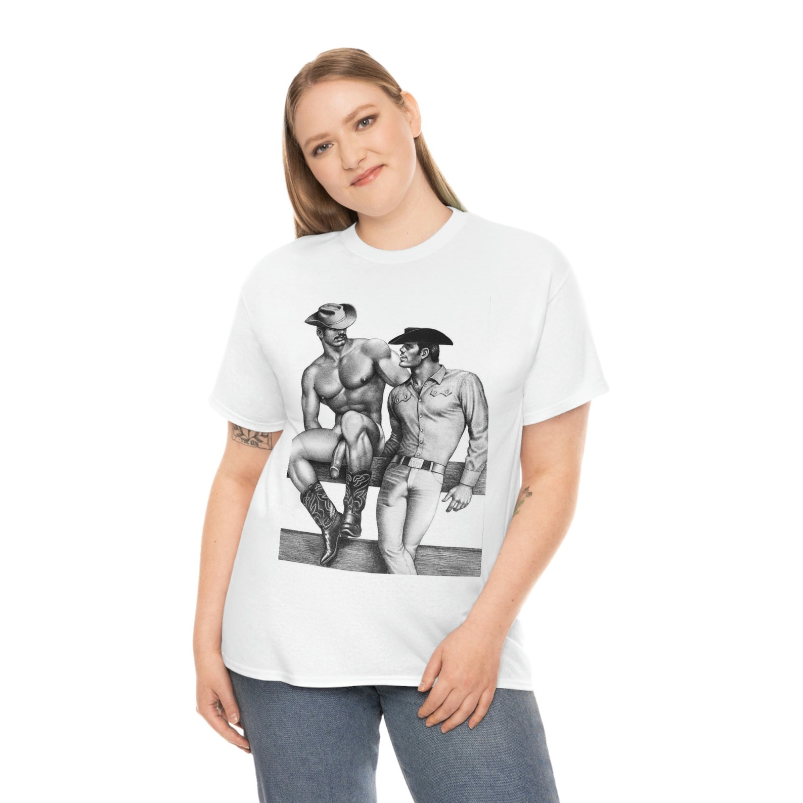 Unisex TOM OF FINLAND Curious Cowboys / Homoerotic Art T-shirt - Etsy