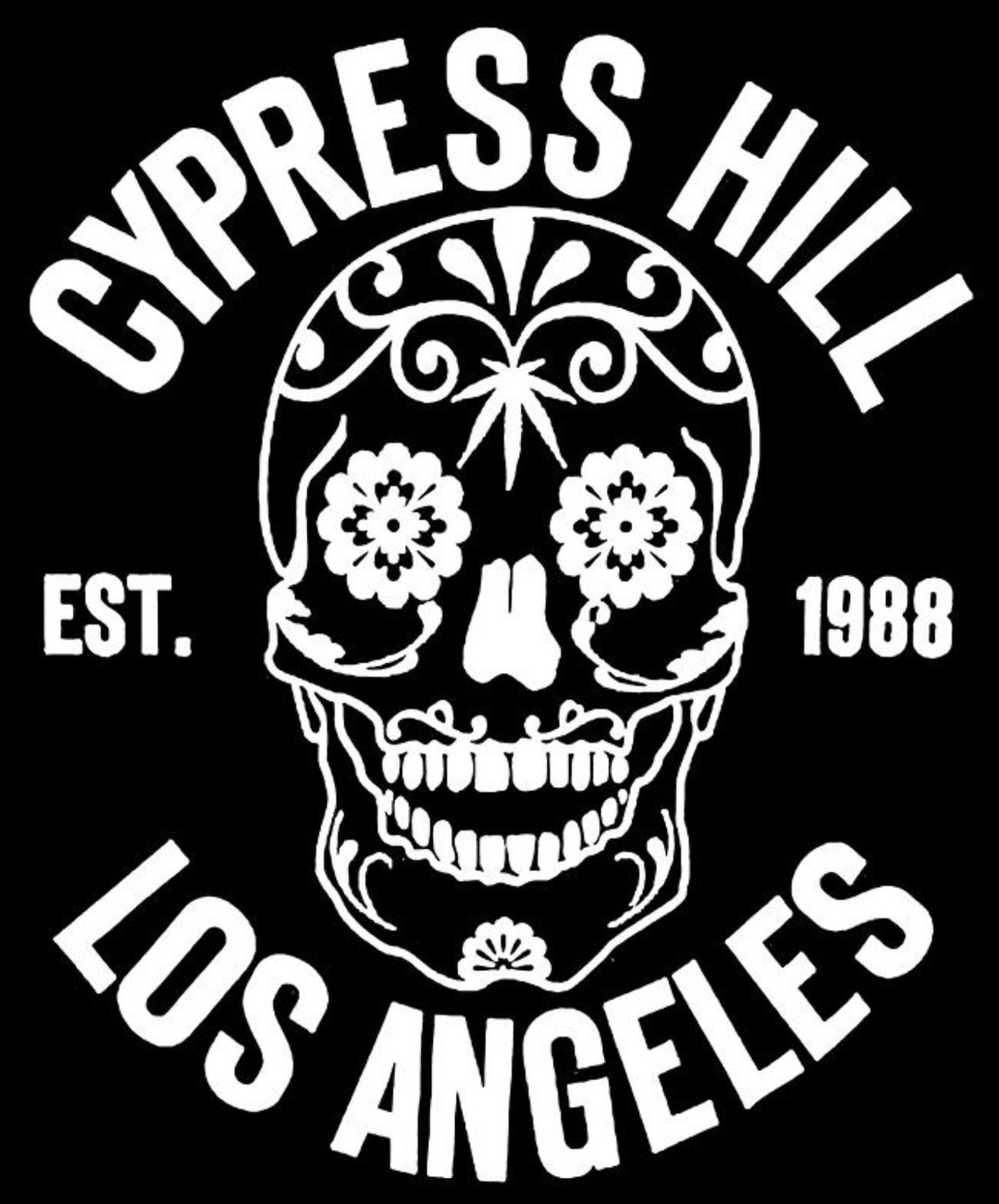 Cypress Hill in White Letters in Svg, Png, Jpeg, and Pdf. NO ...