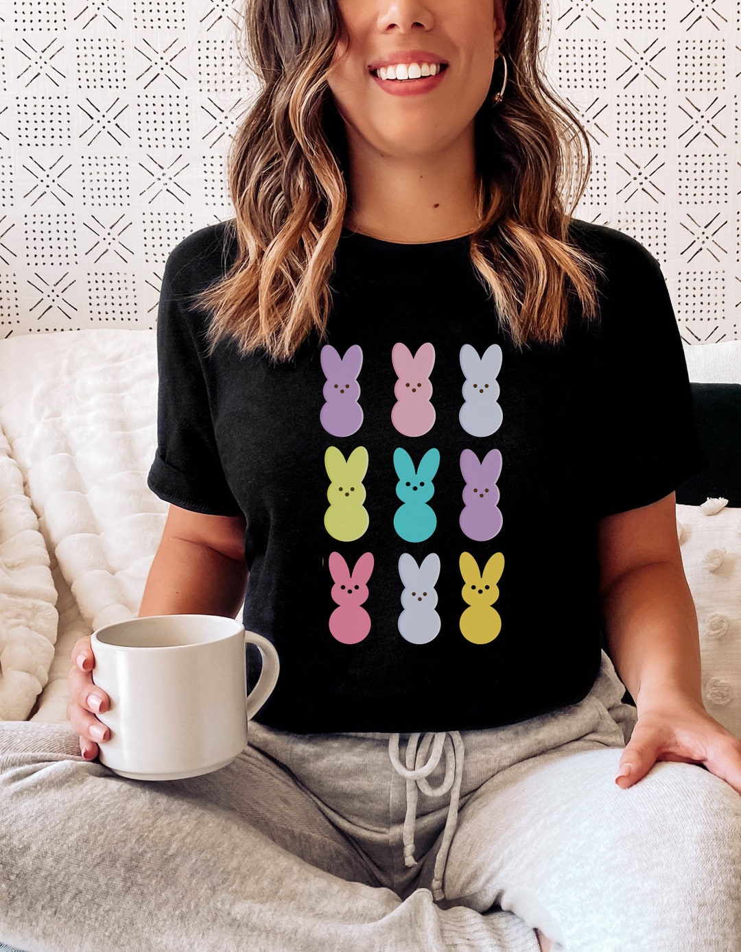 Peeps Easter Bunny Tshirt, Easter Bunny (peeps) Shirt, Easter Tee ...