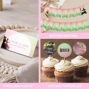 Wicked Birthday Invitation & Welcome Sign, Template Bundle, Editable ...