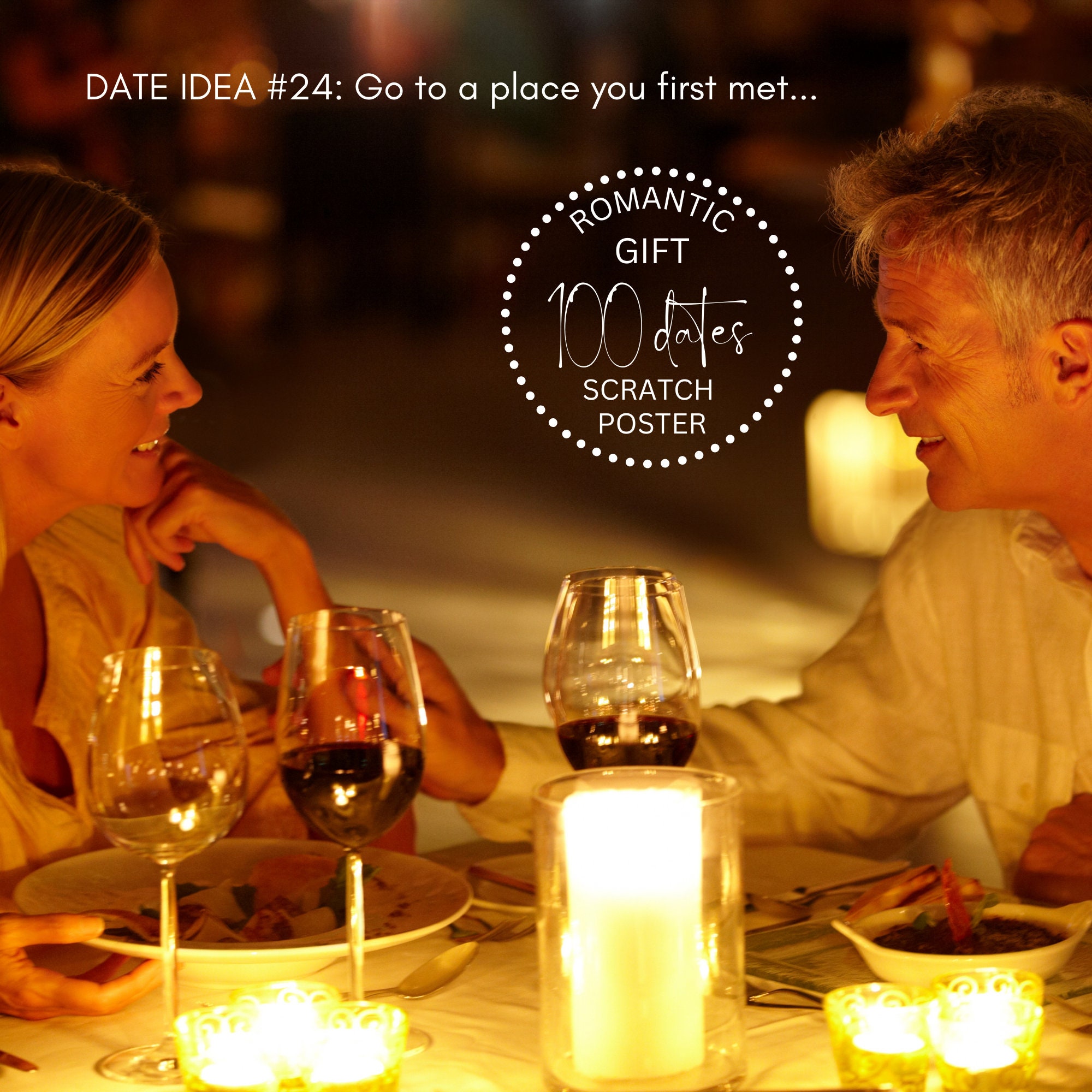 100 Date Ideas Poster, Making Memories Poster of Dates by A Year of ...