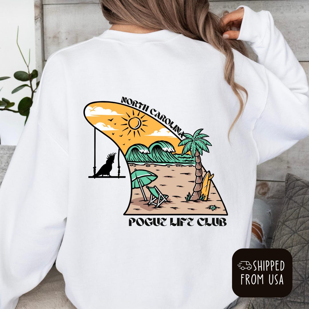 Outer Banks Sweatshirt Pogue Life Club Surf&beach Lovers Best Friend ...