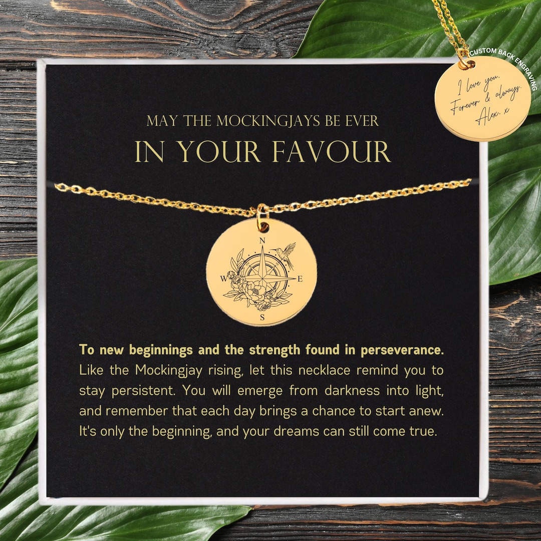 Personalized Hunger Games Coin Pendant Necklace Small Soaring ...