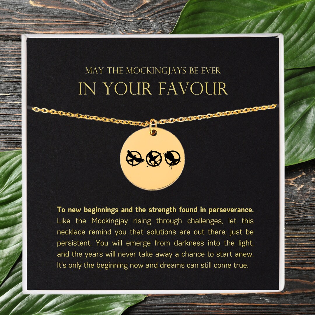Custom Three Elegant Birds Coin Necklace for Woman May the Mockingjay ...