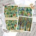 13 Printable Scrapbook Sheet Colorful Trees Decorative Craft Paper Junk ...