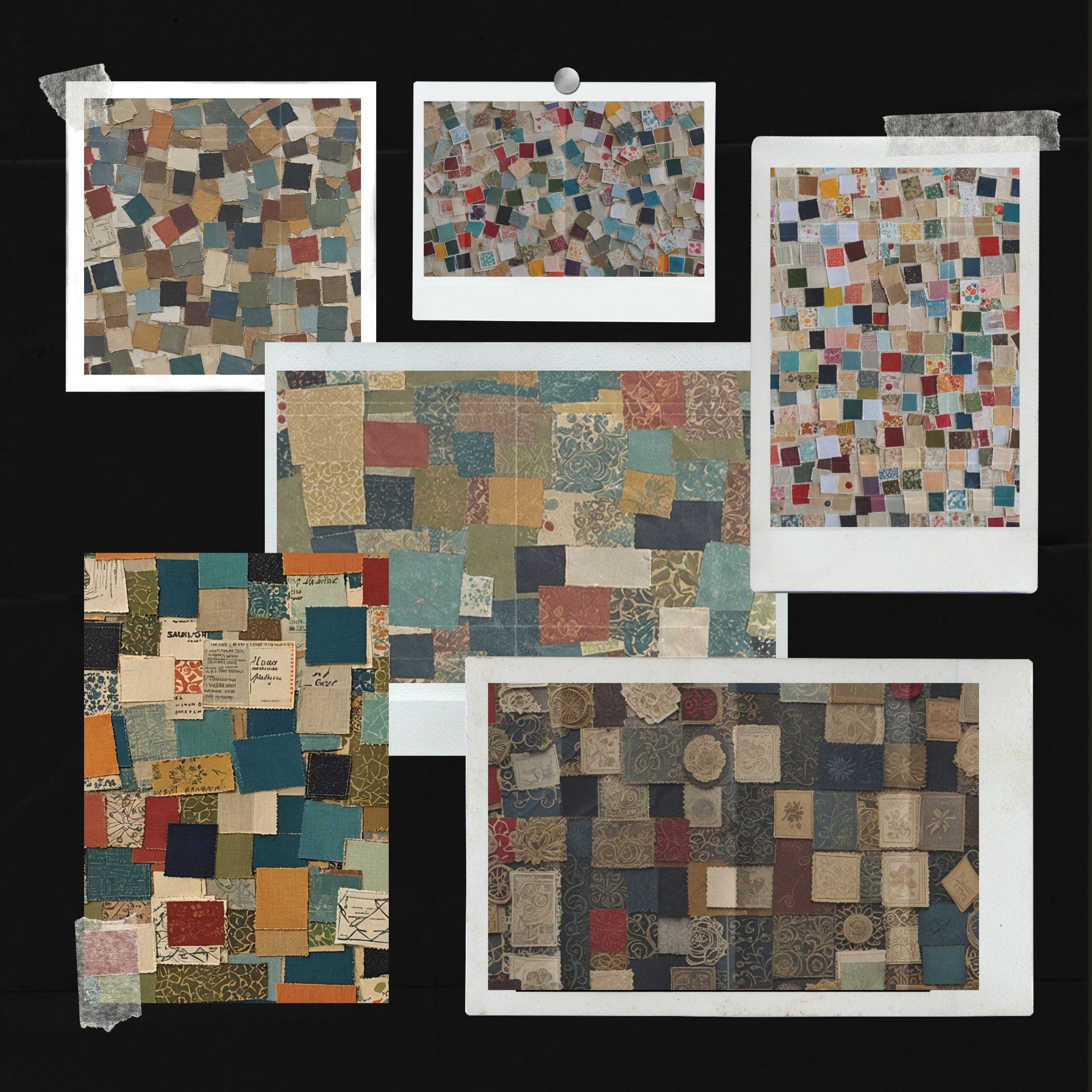 14 Instant Printable Scrapbook Paper Color Block Design Diy Paper ...