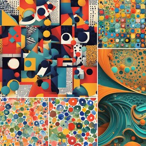 17 Printable Scrapbook Sheets Polka Dot Art Journal Page Crafting Paper ...