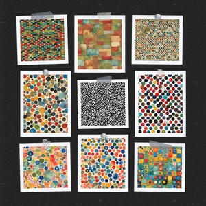 17 Printable Scrapbook Sheets Polka Dot Art Journal Page Crafting Paper ...