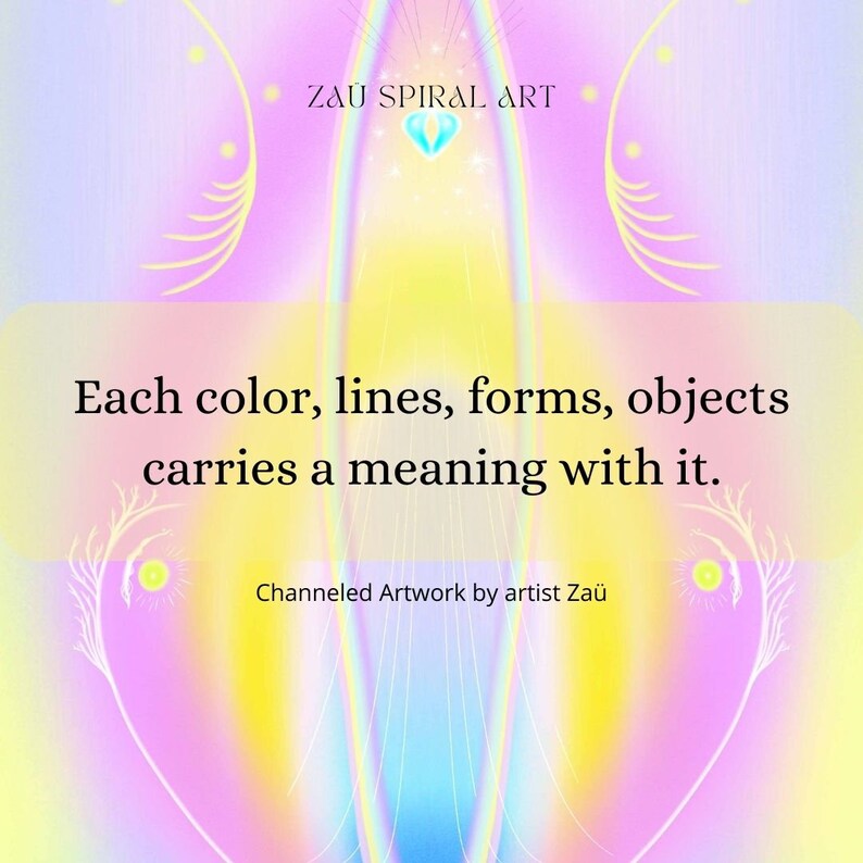 Visual Spirit Guide Reading Aura Art Personal Energy Portrait Psychic ...