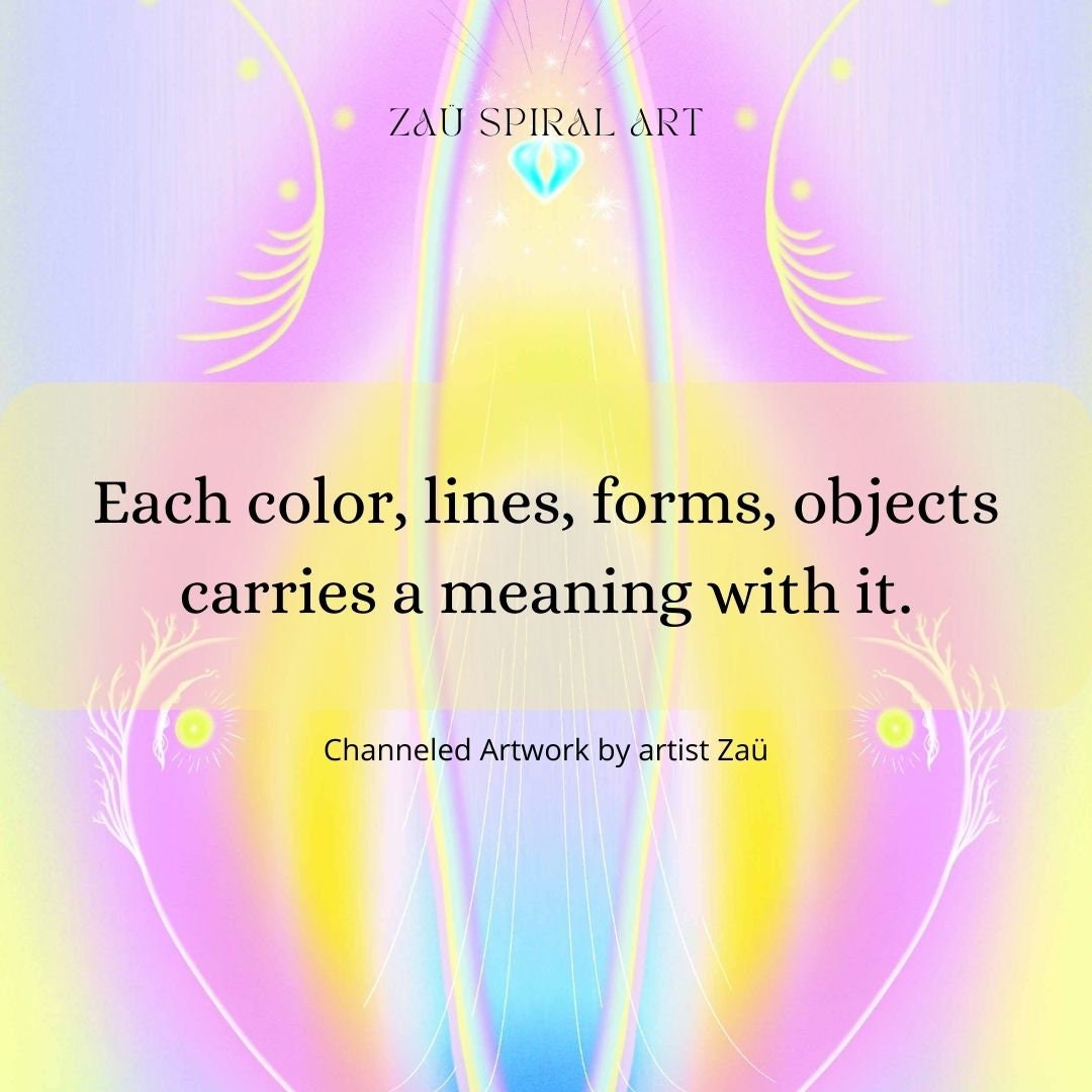 Visual Spirit Guide Reading Aura Art Personal Energy Portrait Psychic ...