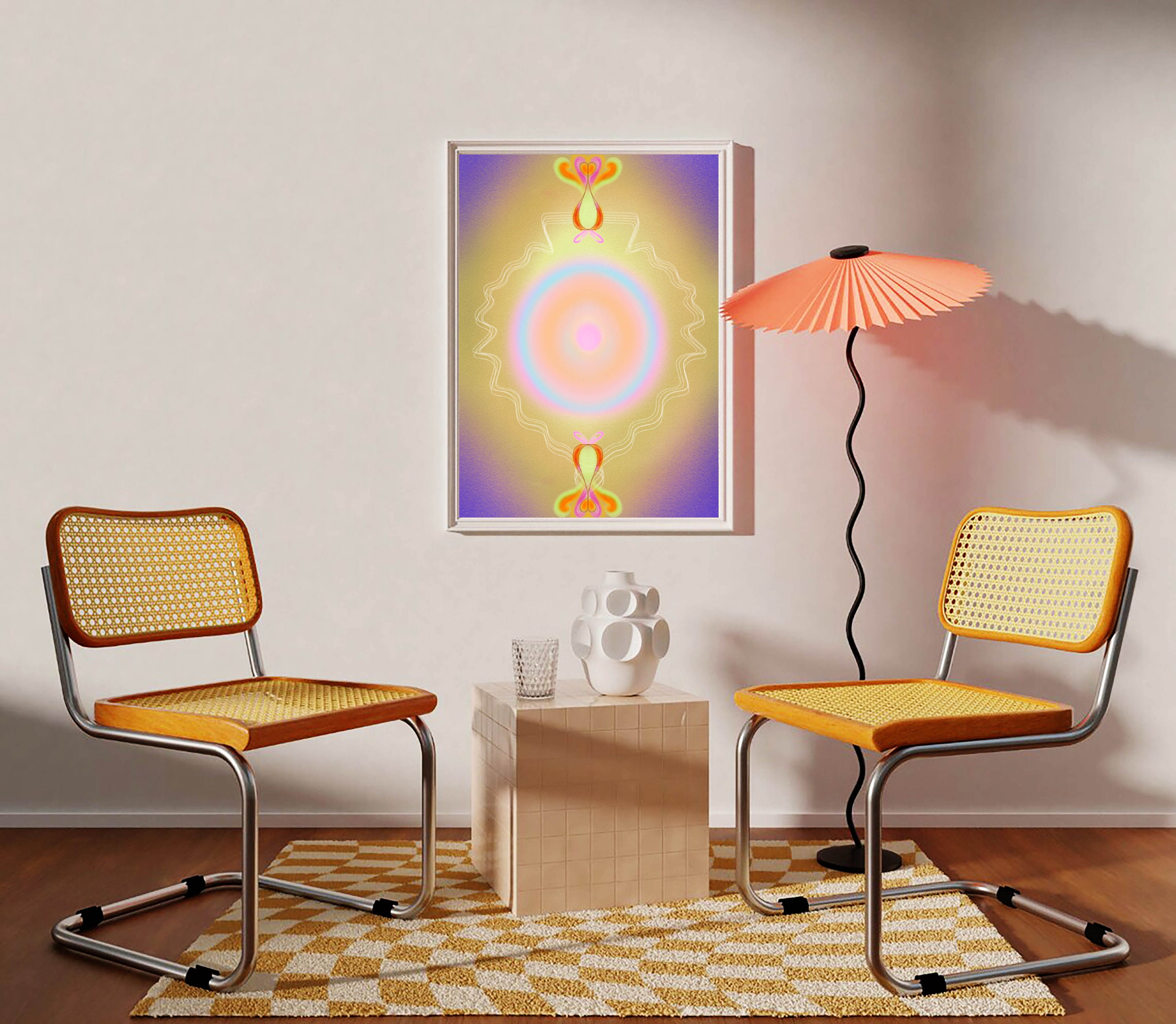 Activation Print Positive Aura Poster Spiritual Prints Meditation Wall ...