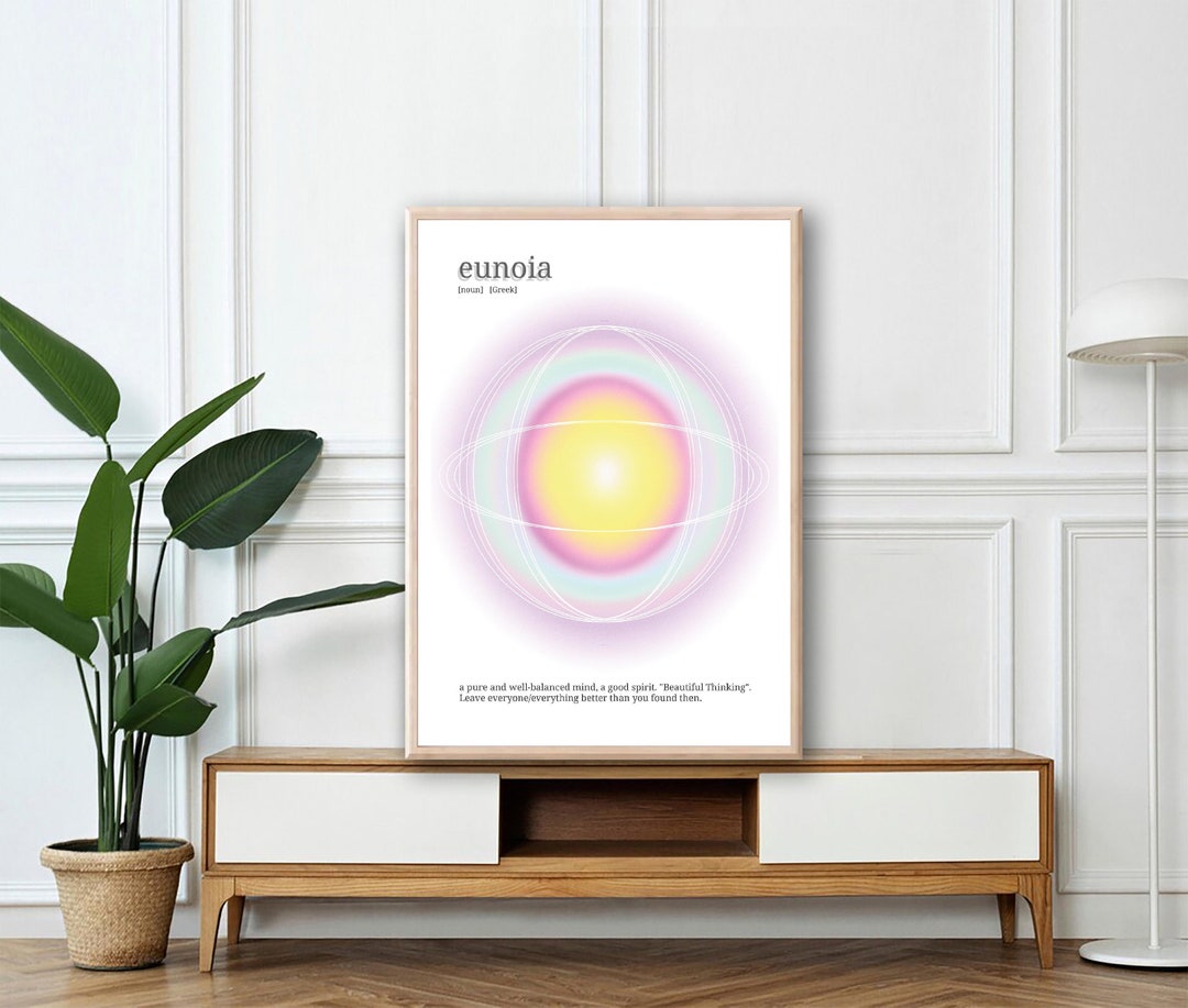 Eunoia Definition Print Art Quote Mental Health Poster DIGITAL Aura ...