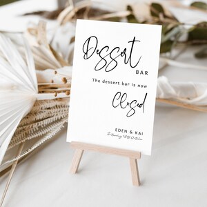 Dessert Table Closed Sign, Dessert Bar Closed Sign, Sweet Treats Menu ...