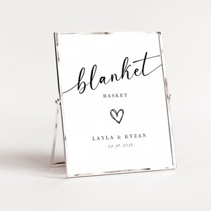 Blanket Wedding Sign Template, Wedding Blanket Sign Canva Template ...