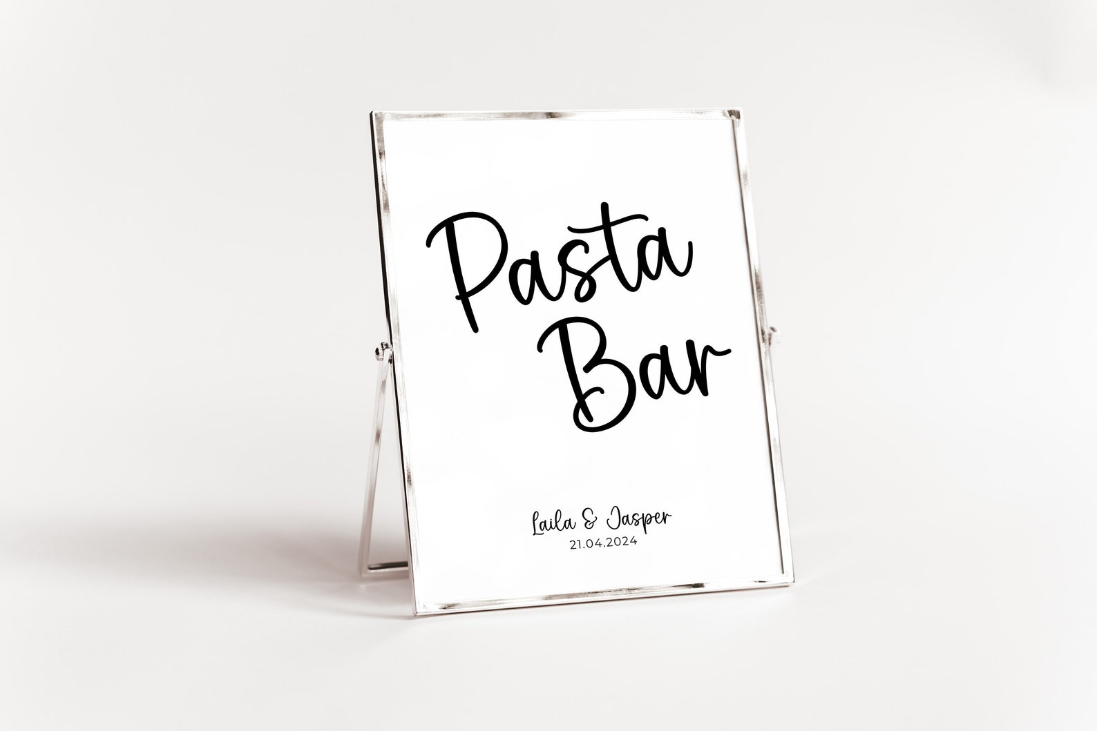 Pasta Bar Sign, Minimalist Pasta Bar Wedding Sign, Grazing Table ...