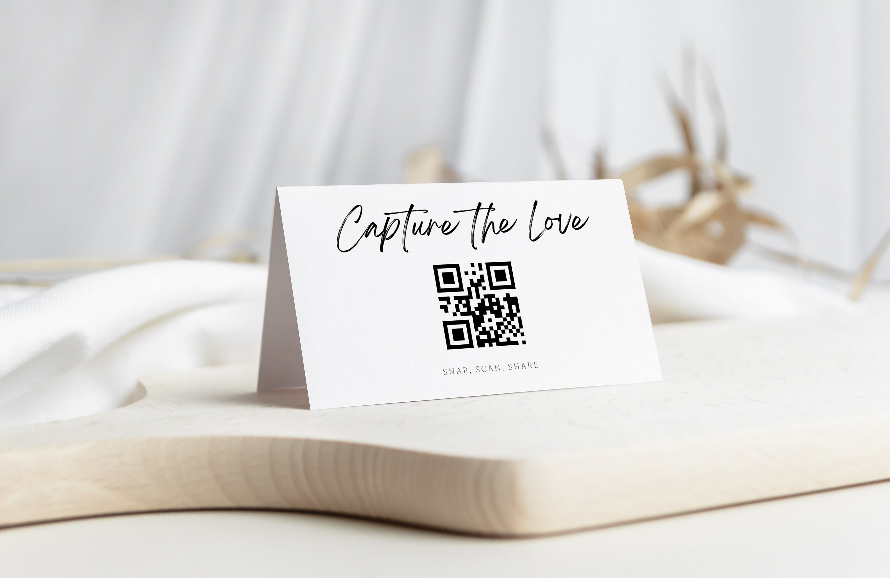 QR Code for Photo Sharing Wedding, Reception Signage, Scannable Signs ...