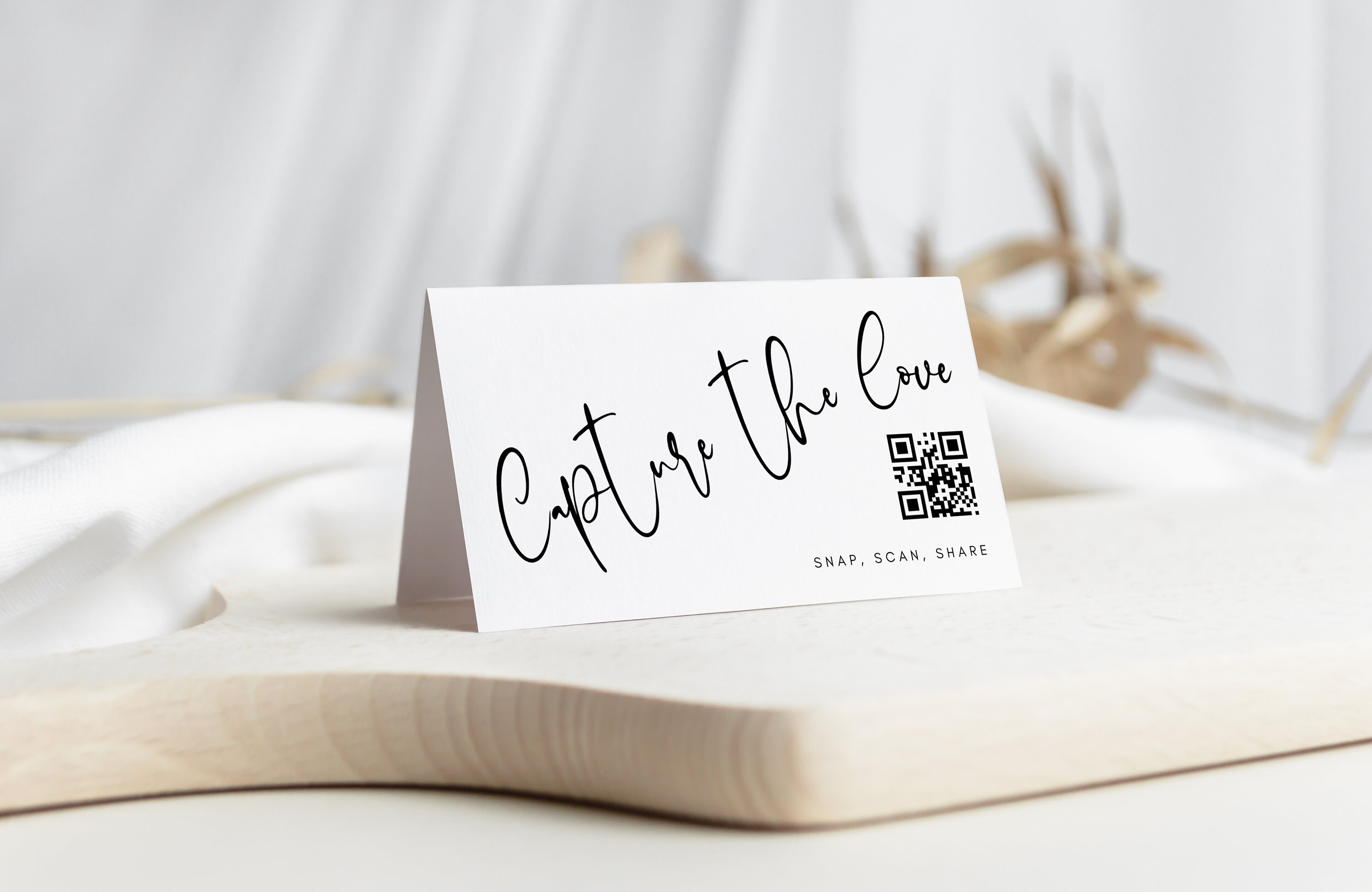 Capture the Love Wedding QR Code Sign, Capture the Love QR Code for ...