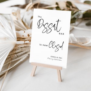 Dessert Bar Closed Sign, Dessert Table Closed Sign, Sweet Treats Menu ...