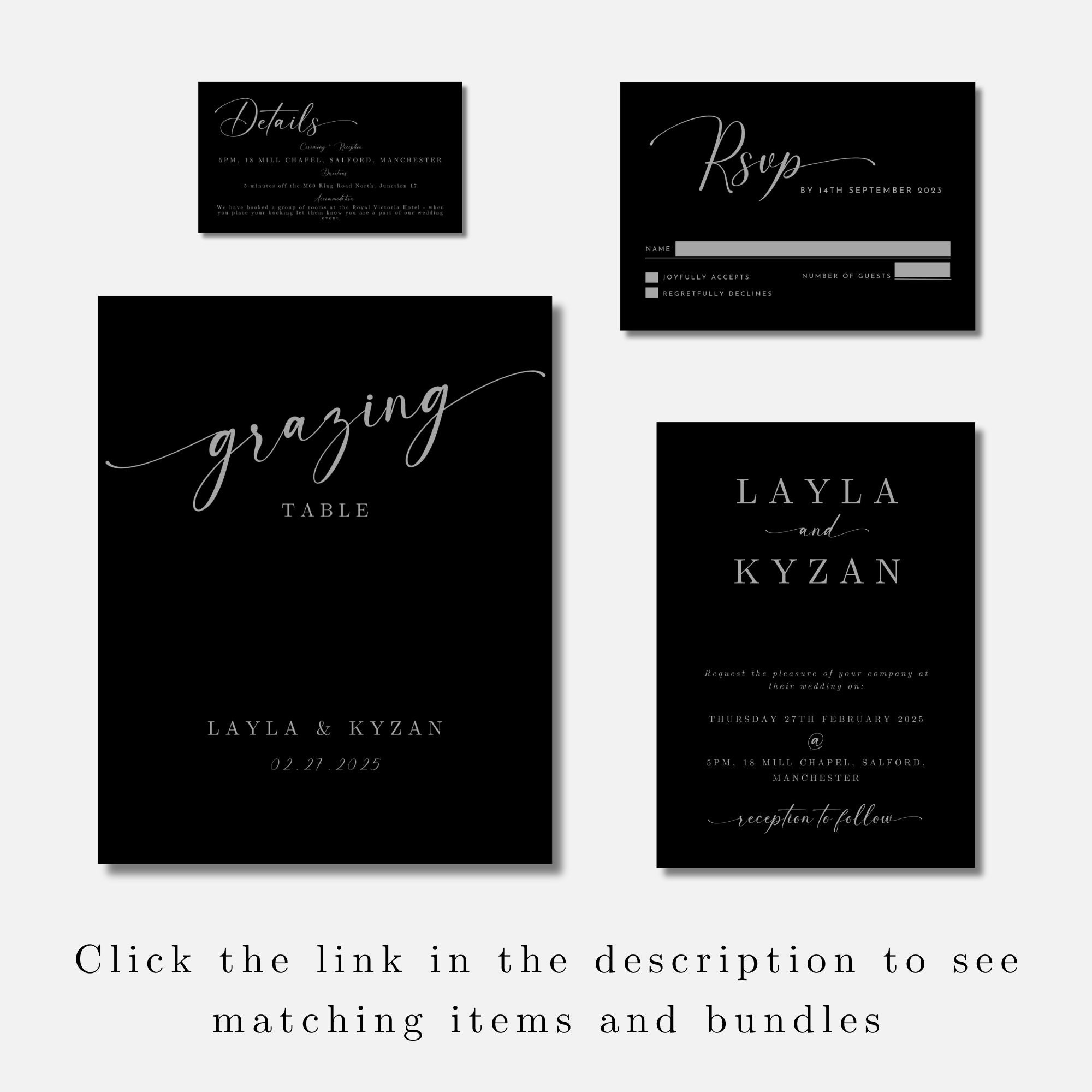 Grazing Table Sign, Grazing Table Template, Wedding Buffet Menu Sign ...