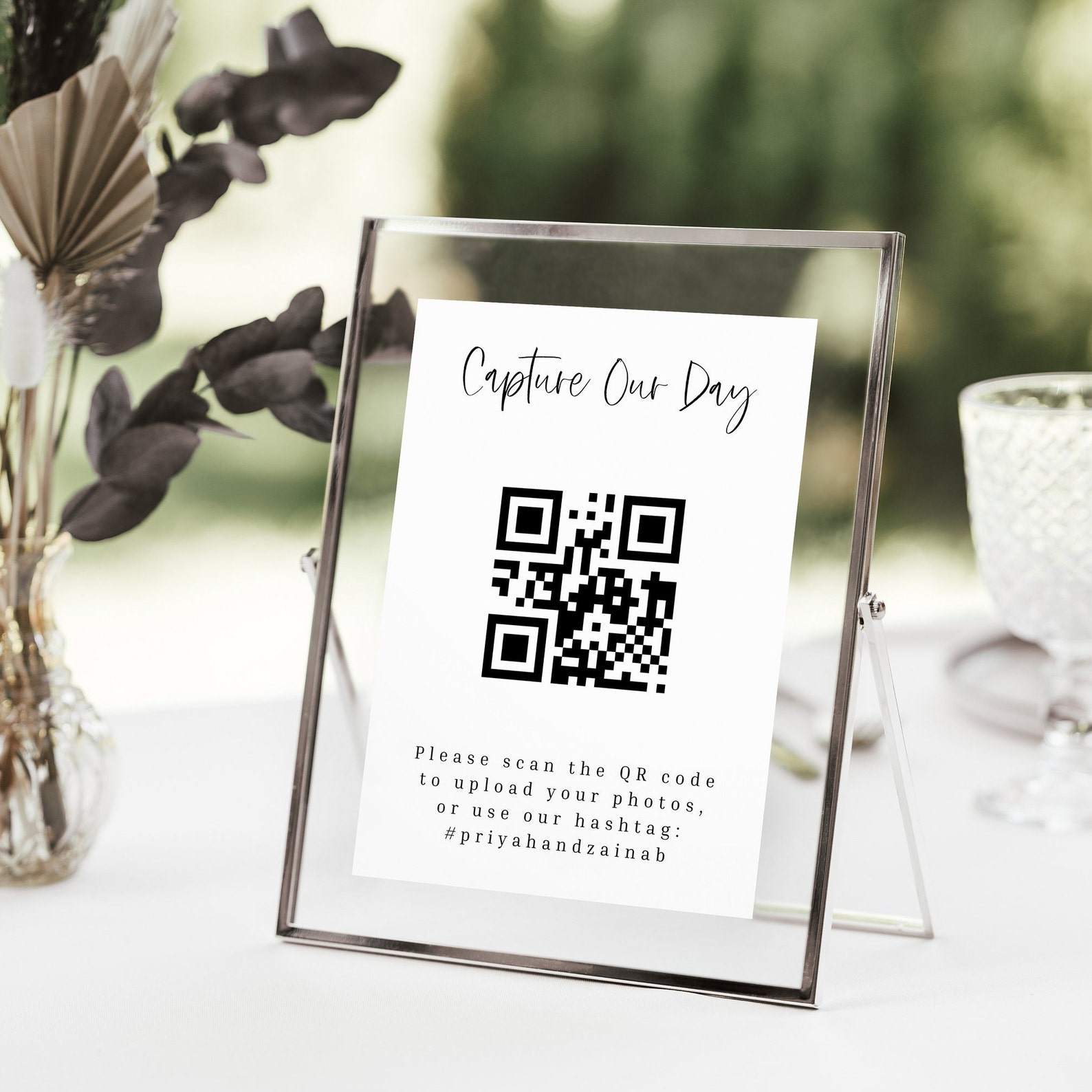 Wedding QR Code Sign Photos, Capture the Love QR Code for Photo Sharing ...