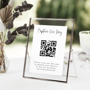 Wedding QR Code Sign Photos, Capture the Love QR Code for Photo Sharing ...