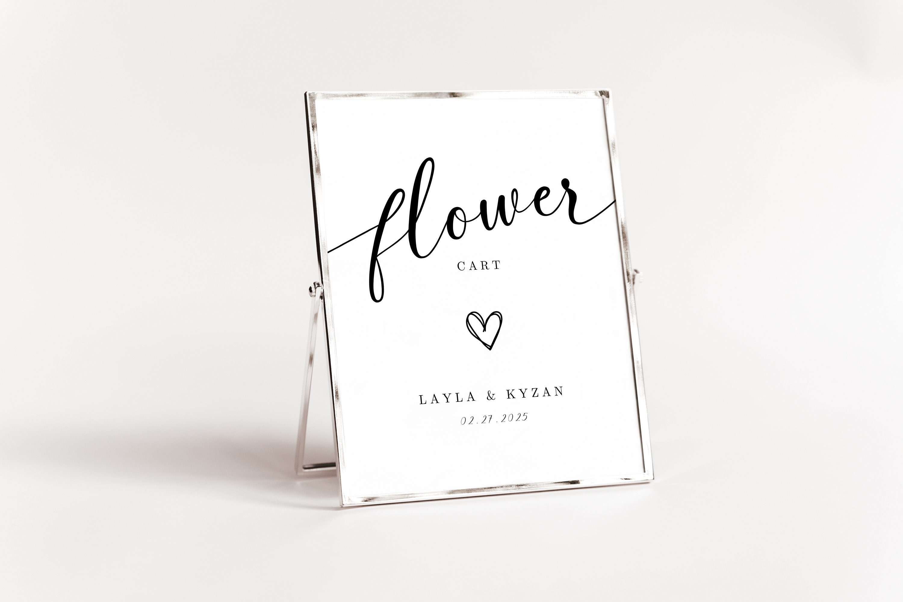 Flower Cart Sign, Flower Bouquet Bar Sign, Flower Bar Sign Poster ...