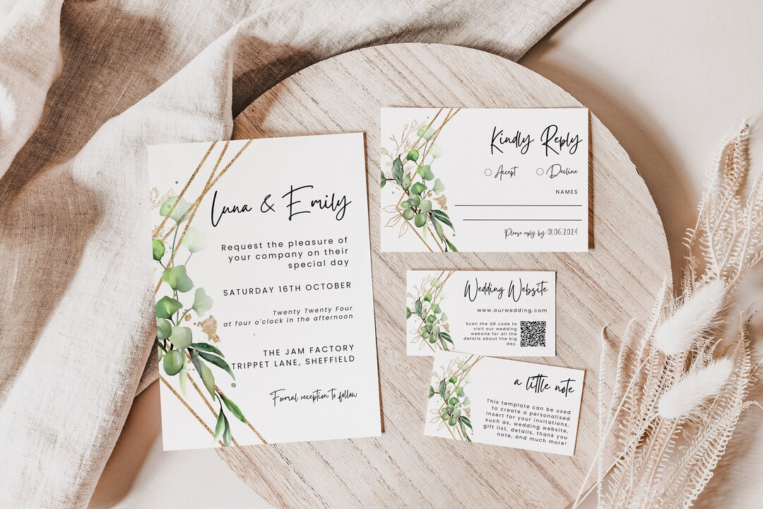 Most Beautiful Wedding Invitations, Weddings Invite Suite Template ...