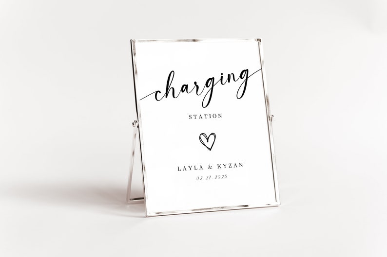 Phone Charging Station Sign, Charging Station Wedding Sign, Charging ...