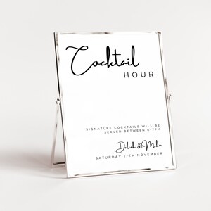 Wedding Cocktail Hour Bar Sign, Cocktail Hour Sign Wedding, Cocktail ...