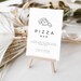 Pizza Menu Sign, Pizza Bar Love at First Slice, Pizza Bar Wedding Sign ...