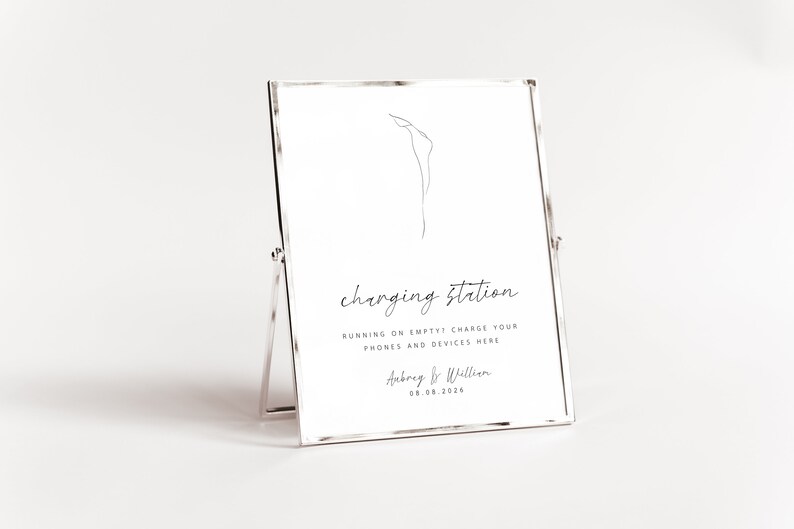 Charging Station Wedding Sign, Phone Charging Station Sign, Charging ...