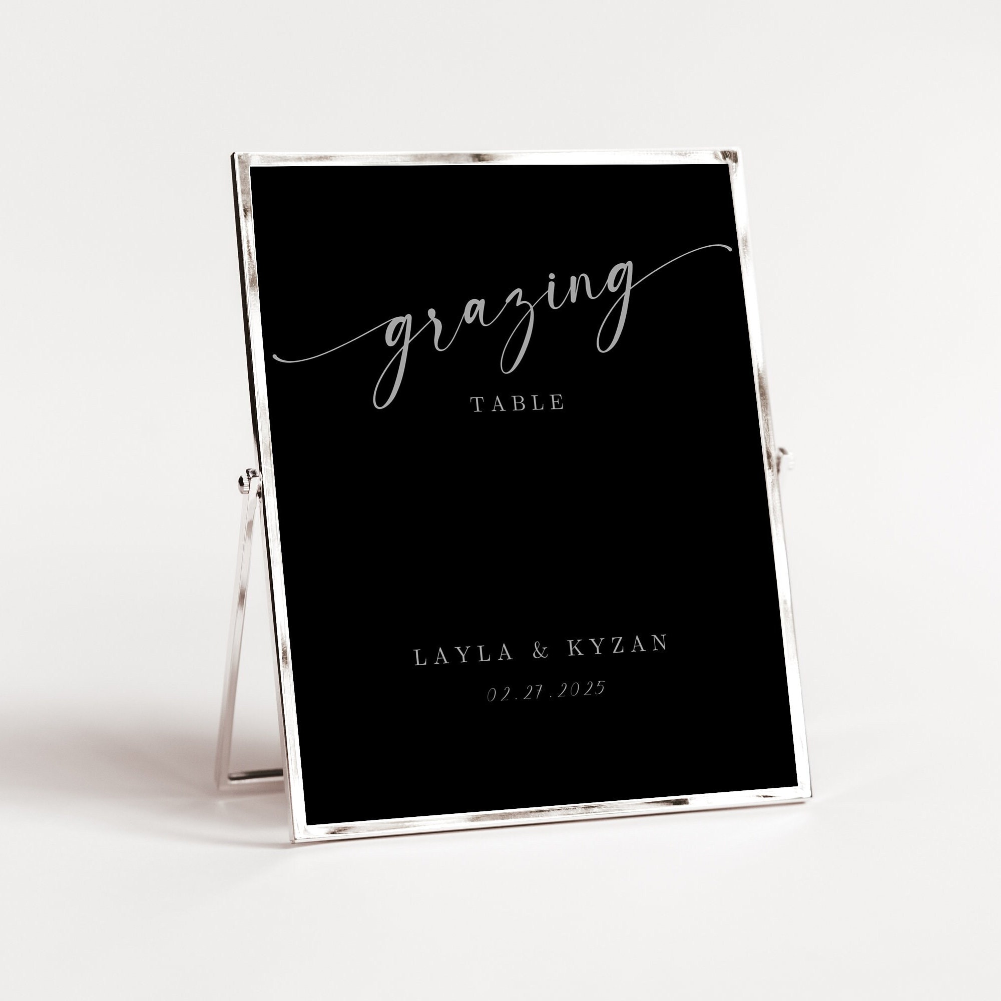 Grazing Table Sign, Grazing Table Template, Wedding Buffet Menu Sign ...