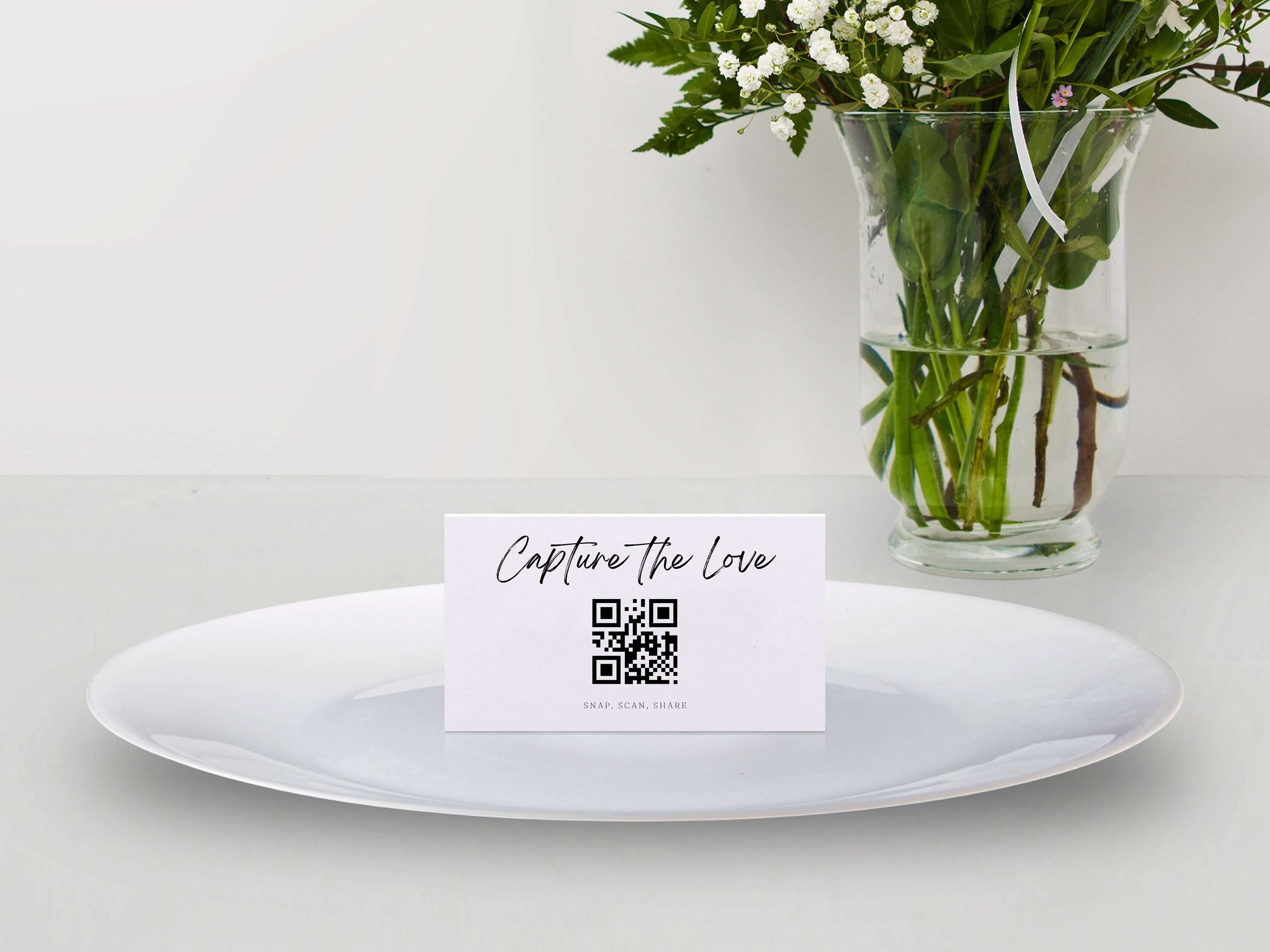 QR Code for Photo Sharing Wedding, Reception Signage, Scannable Signs ...