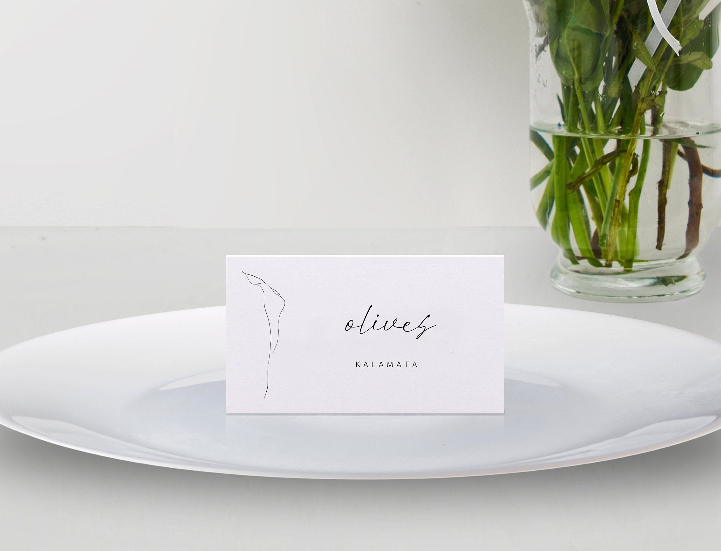 Grazing Table Menu Card Template, Menu Place Cards Download, Minimal ...
