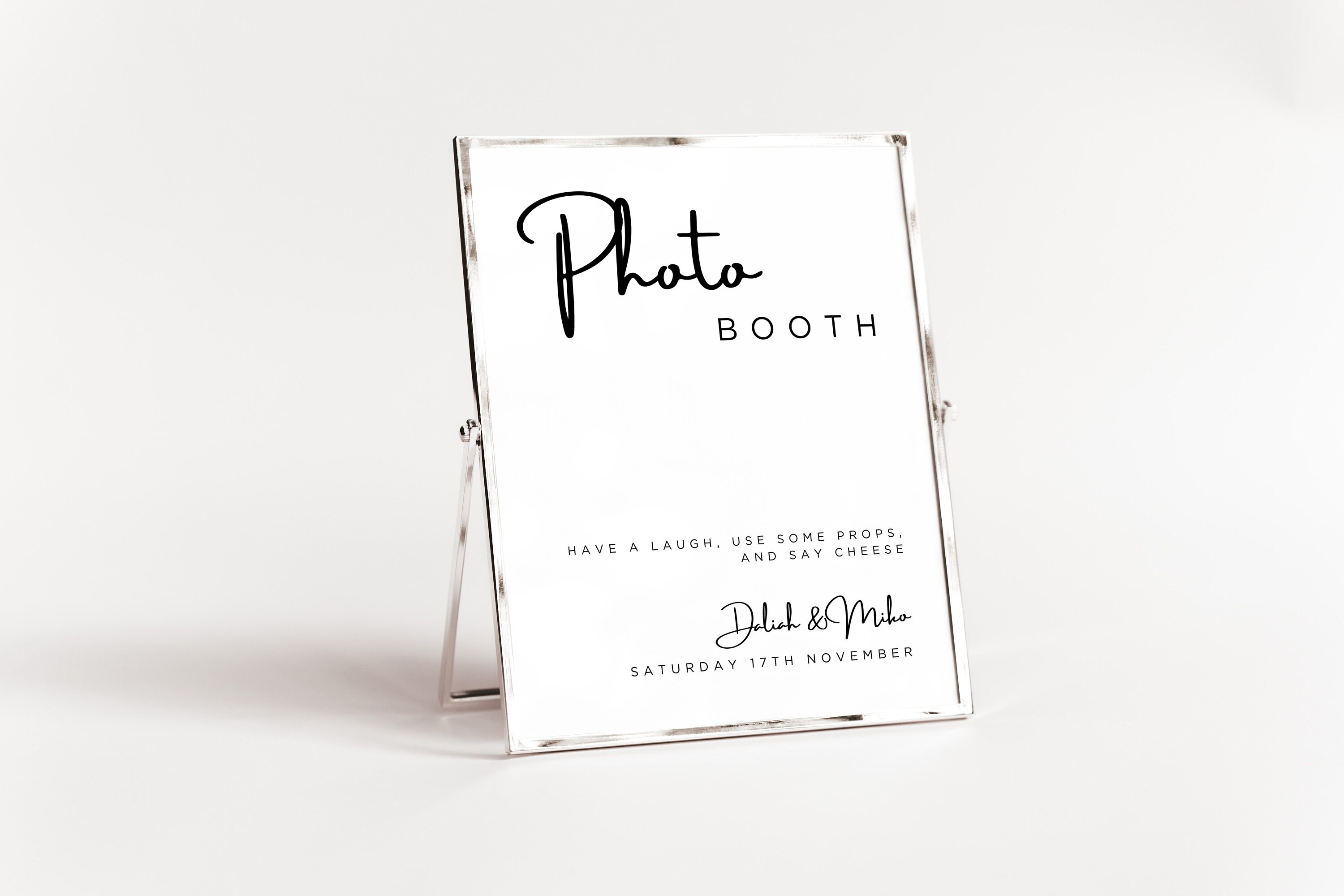 Photobooth Sign Template, Wedding Selfie Station Sign, Photobooth Frame ...